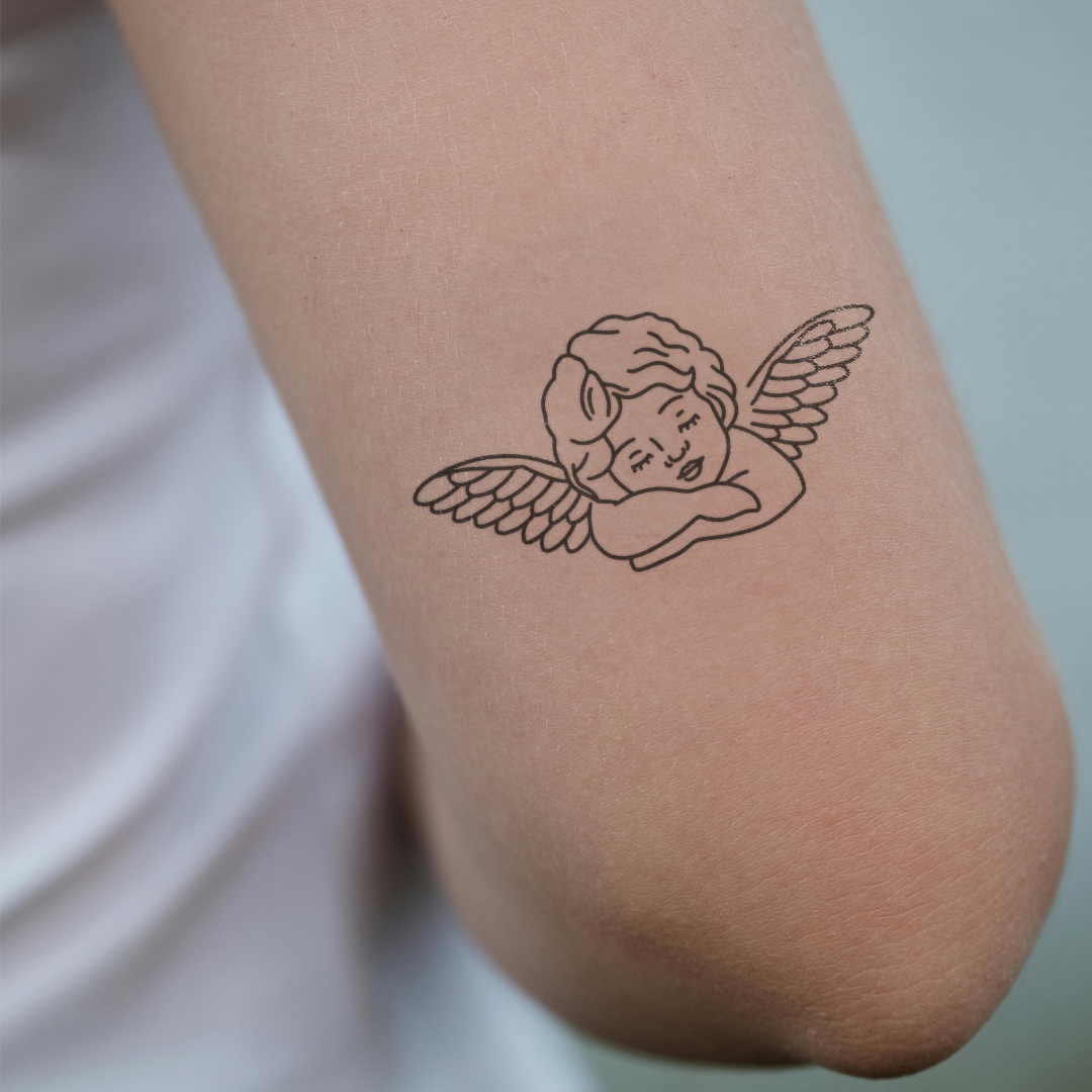 Einfache Engel Tattoo Designs