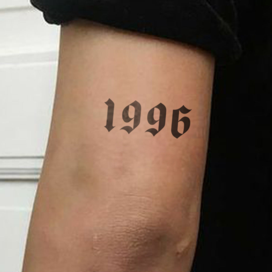 Est 1996 Tattoos Est. 1996 Cartoonish Retro Birthday" Sticker For Sale